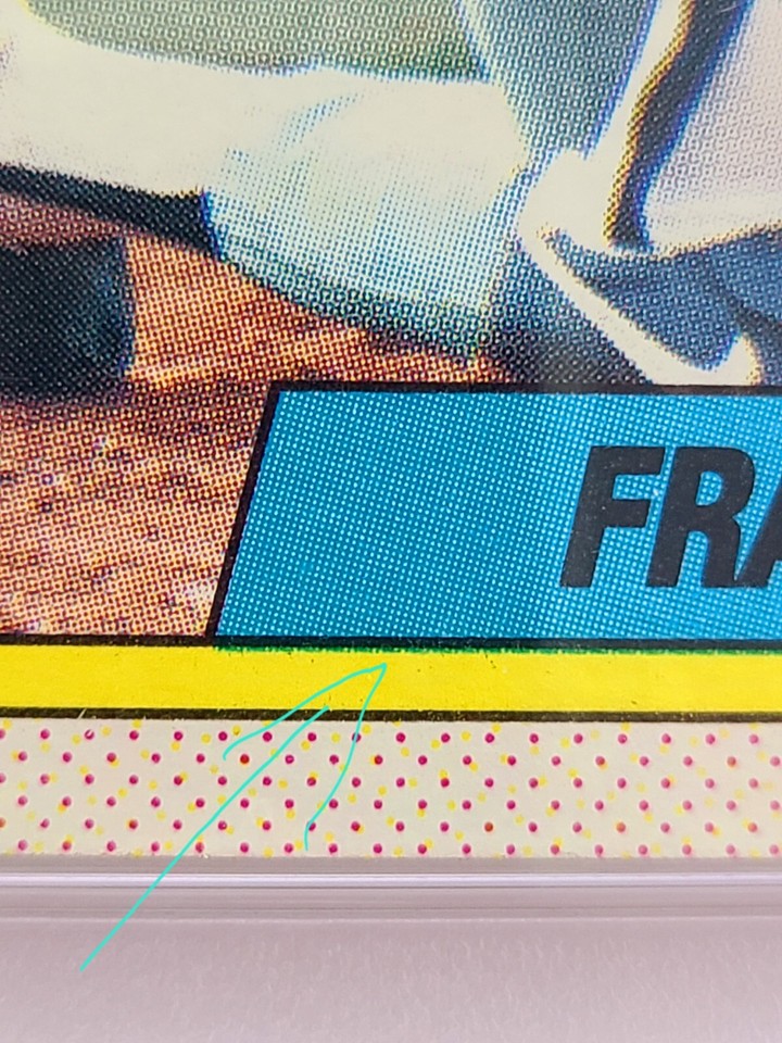 Misprint 1990 Topps FRANK THOMAS ROOKIE Error. MULTI ERROR PSA 8 GRADED ...