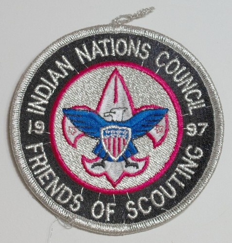 Indian Nations Council Friends of Scouting Patch 1997 BSA Boy Scouts of ...