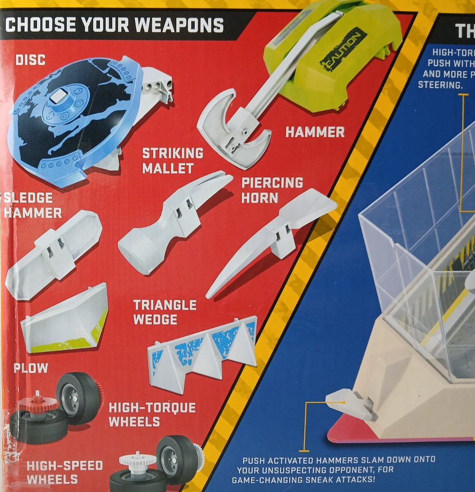 Hexbug BattleBots BUILD YOUR OWN BATTLEBOX Customizable Fighting Robot ...