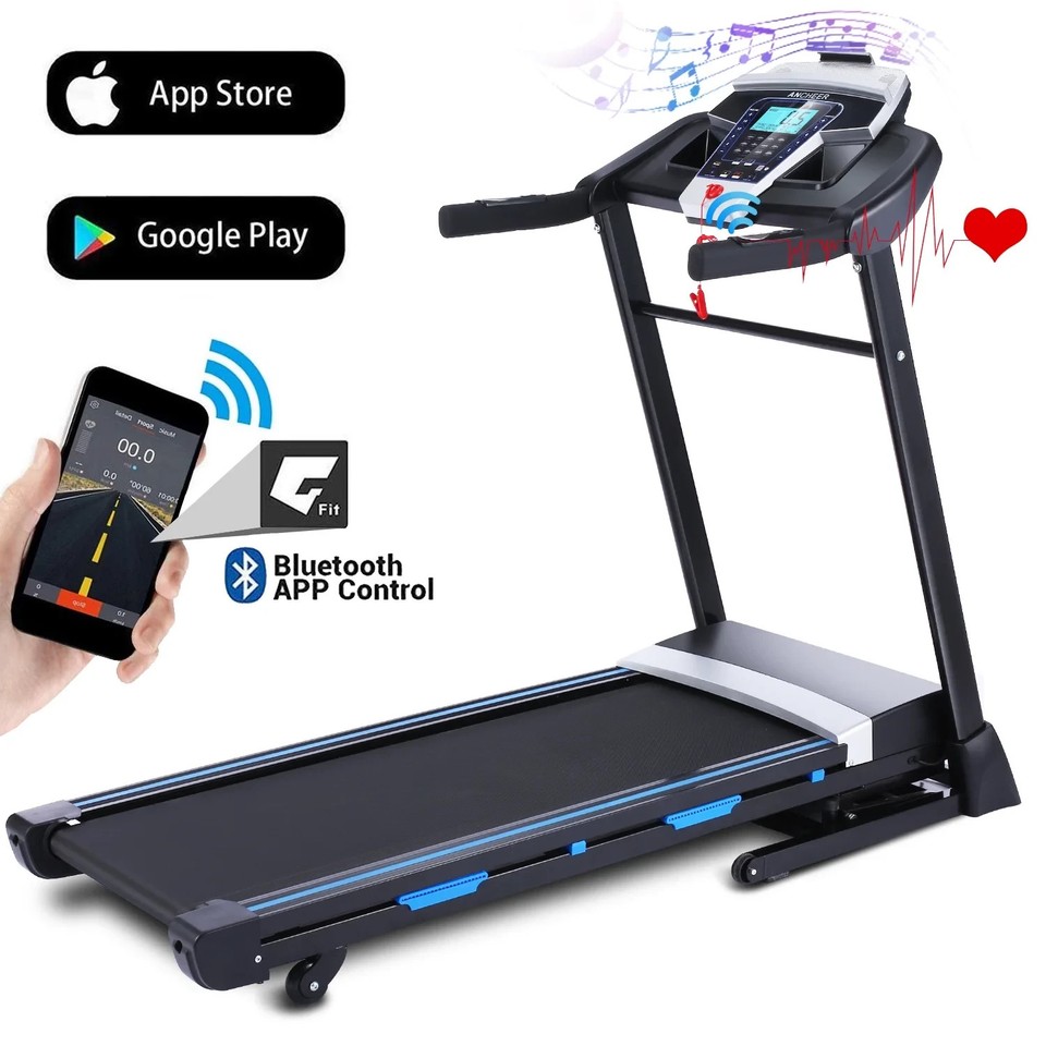 Treadmill 3.25 HP Electric Cardio Running Machine Incline Foldable for ...