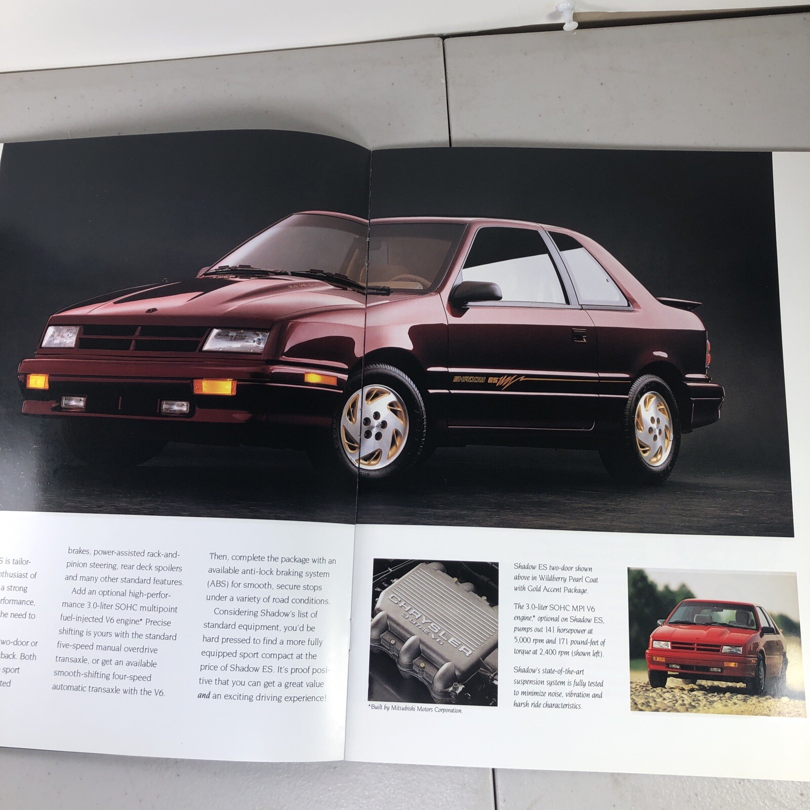 1994 DODGE SHADOW BROCHURE -DODGE SHADOW ES-2D-4D-DODGE SHADOW | eBay