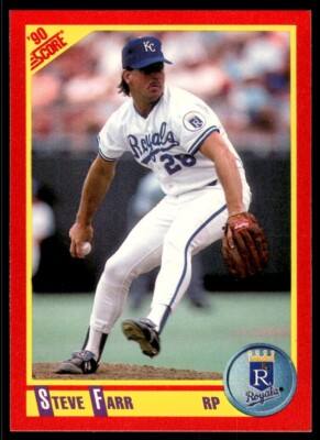 1990 Score Baseball Card Steve Farr Kansas City Royals #356 | eBay