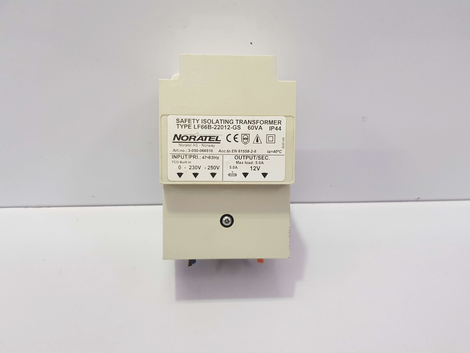 NORATEL LF66B-22012-GS SAFETY ISOLATING TRANSFORMER 3-050-066510 | eBay