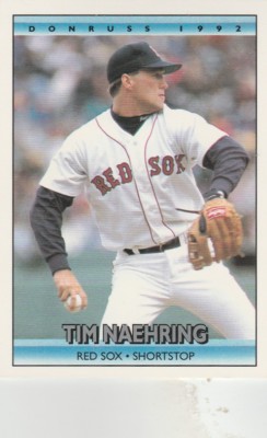 FREE SHIPPING-MINT-1992 Donruss #742 Tim Naehring Boston Red Sox ...