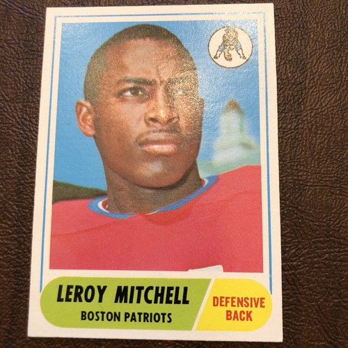1968 TOPPS LEROY MITCHELL #45 BOSTON PATRIOTS FOOTBALL CARD | eBay