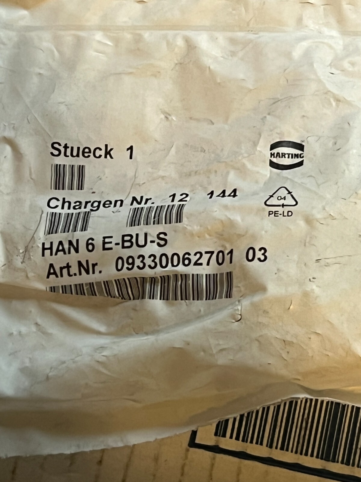 harting 09330062701 nos poor packaging | eBay