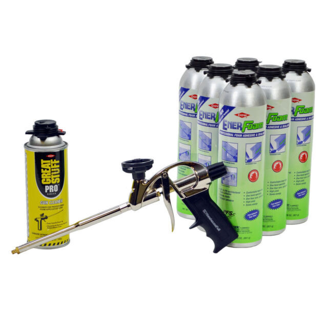 Dow KTFM 20300 ENERFOAM Kit Foam Sealant Adhesive 6x30oz 1 Cleaner ...