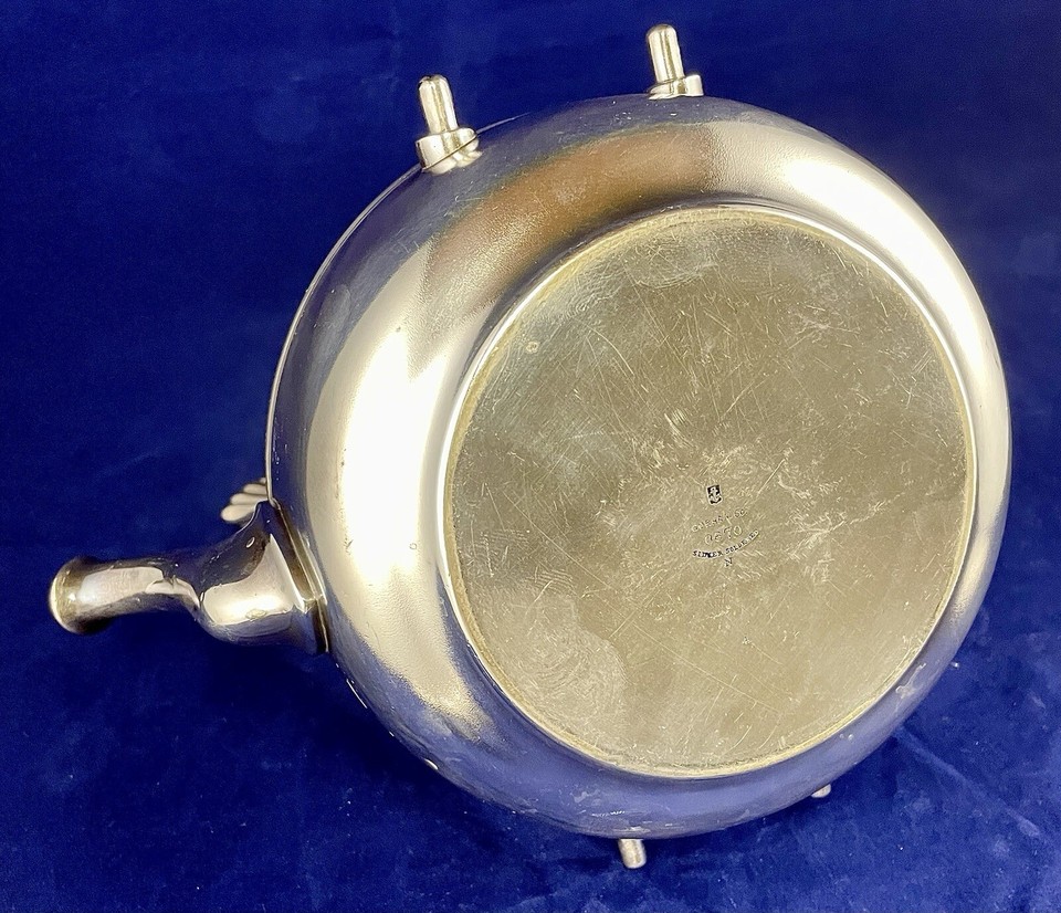 Gorham Neoclassical Silverplate Tea Kettle Date Mark 1884 Spirit Burner ...