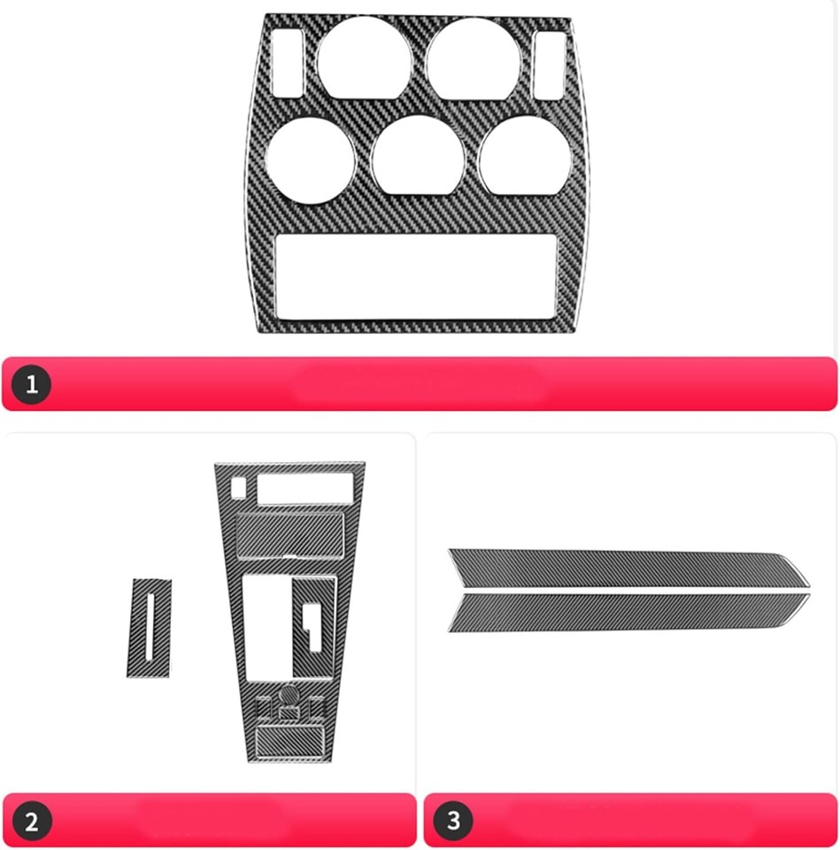 1968-1982 Chevrolet Corvette C3 Interior Trim Set 12PCS Real Carbon ...