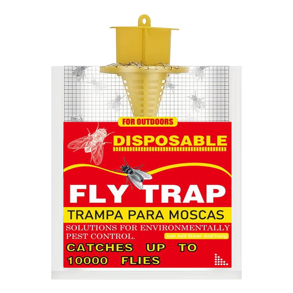 Hanging Fly Killer Pet Safe Fly Trapper Pest Control Flying Insect Trap ...