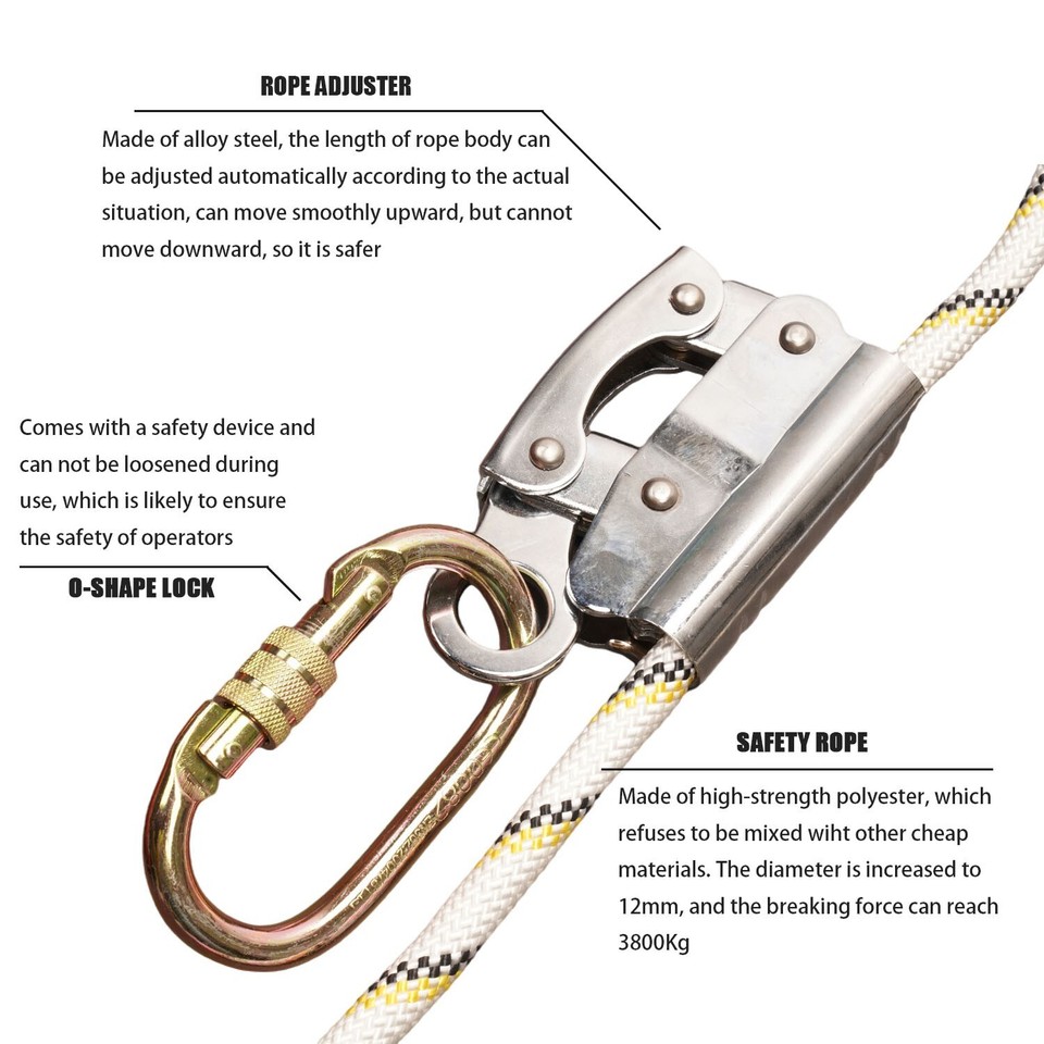 Positioning Lanyard 6 ft for Climbing Tree Care Arborist Work Fall ...