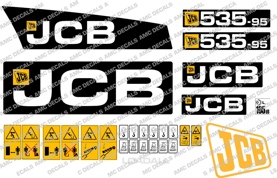 JCB 535-95 DECAL STICKER SET | eBay