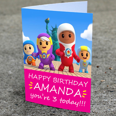 Go Jetters Birthday Card - Professionally printed and personalised to ...