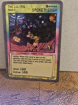 Cannabeast TCG Smoke'N Gogh Holo 1st Edition NM 2023 Pack Fresh 94/114 ...