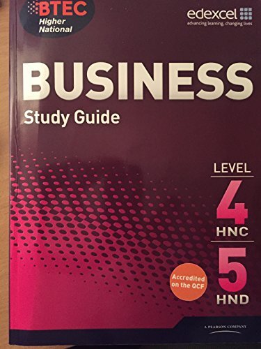 Edexcel. BTEC Higher National BUSINESS STUDY GUIDE L... | eBay Australia