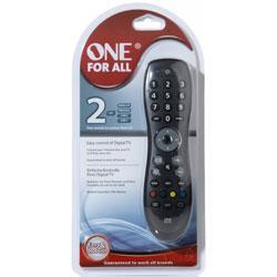 One For All URC6420 Easy Robust 2 in 1 Universal Remote Control ...