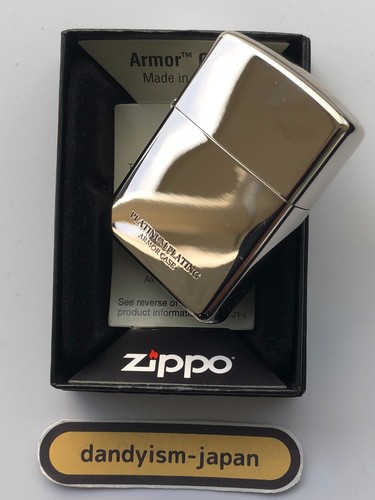 Zippo Lighter Armor Case Titanium Coating Platinum Plating Silver Brass ...