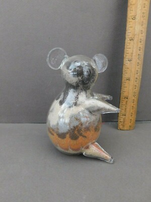 VINTAGE SAND FILLED KOALA GLASS FIGURINE AUSTRALIAN | eBay