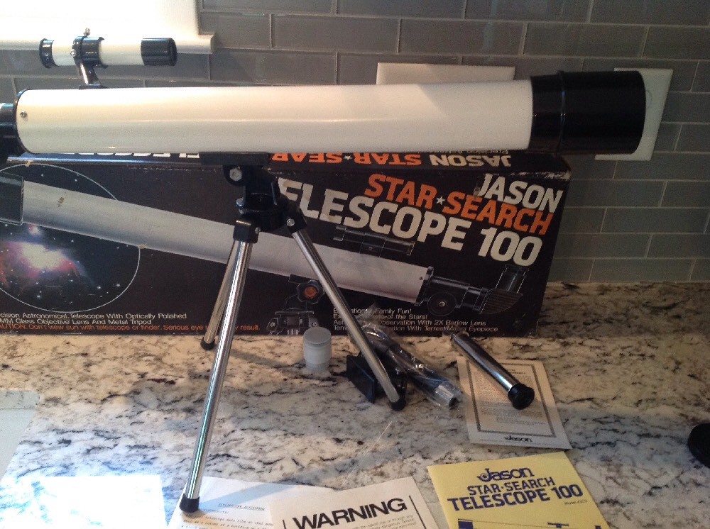 Jason Telescope 100 Model STAR SEARCH 100 Original Box Complete Nice ...