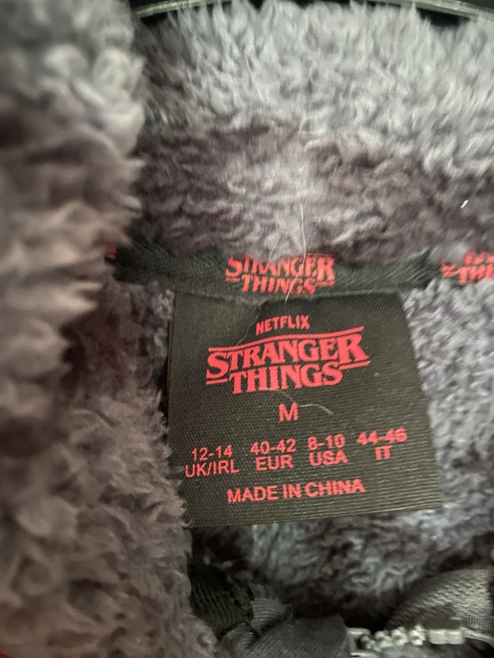 Stranger Things Primark BNWT Demogorgon Medium one piece jumpsuit | eBay UK
