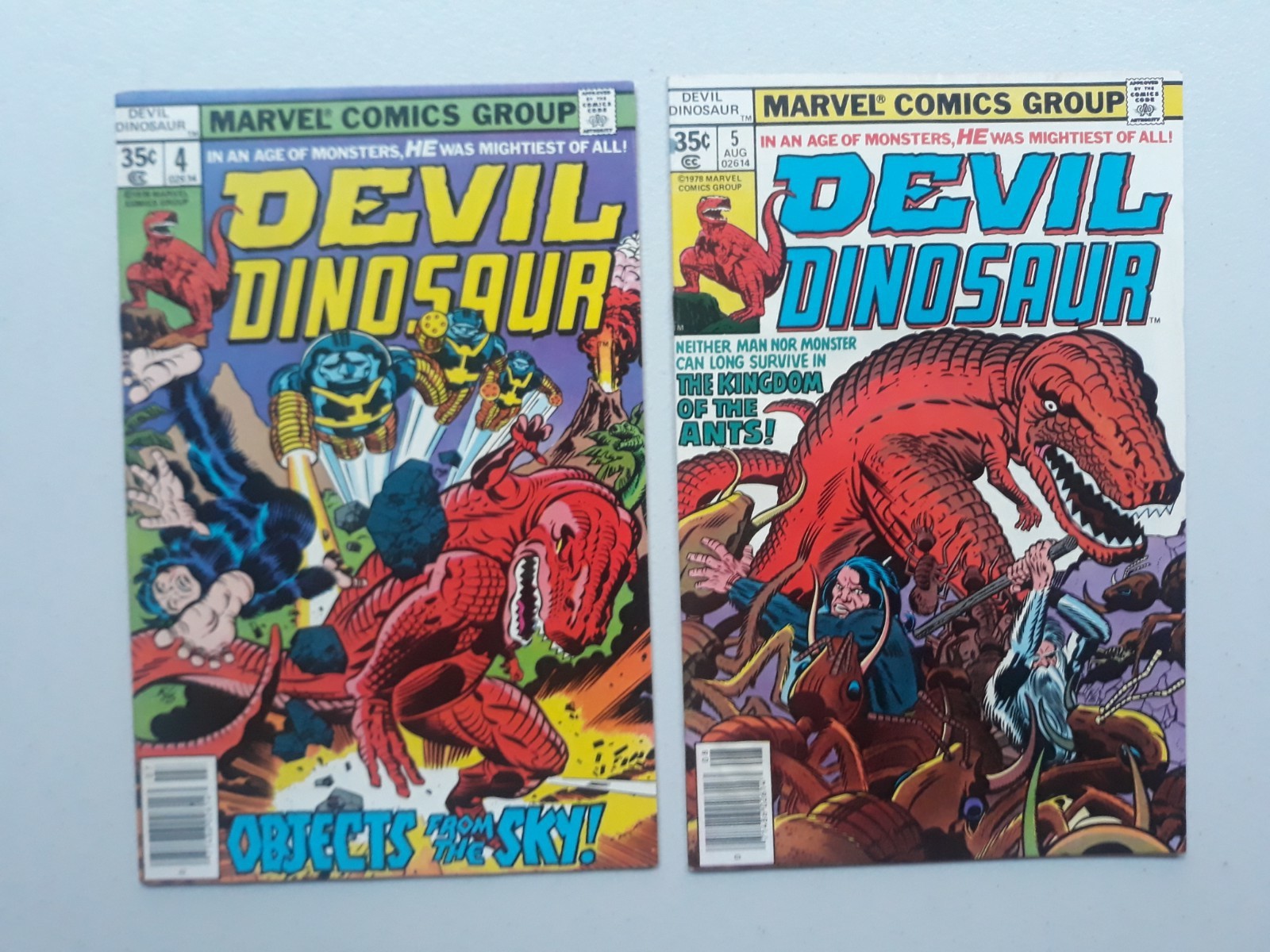 Devil Dinosaur 3, 4, 5, 7, 8 Lot Of 5 Marvel Horror Comics | eBay