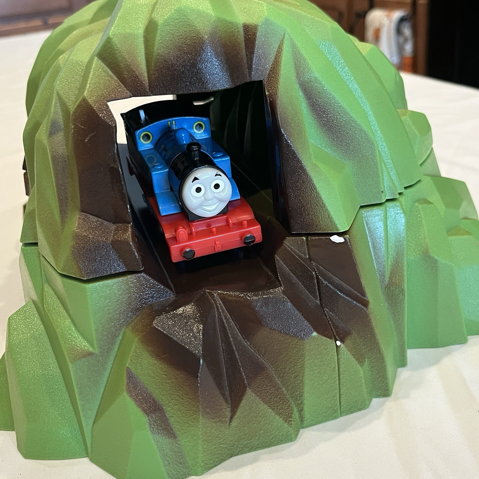 Maxim Enterprise 2003 Green Plastic Toy Train Track Mountain Tunnel ...