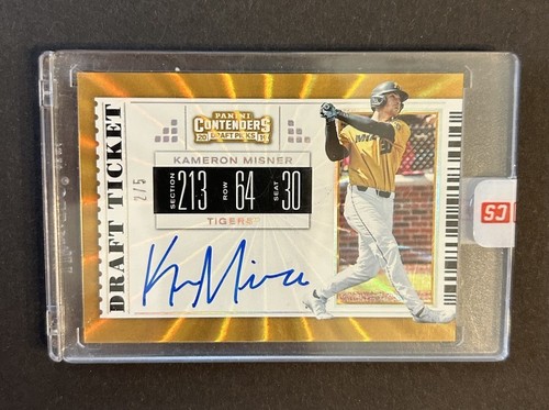 2019 Panini Contenders Kameron Misner Draft Ticket Auto /5 Sealed Tampa ...