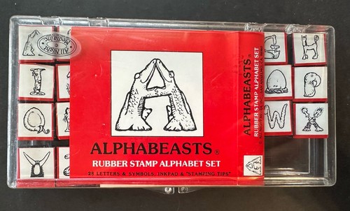 Rare Alphabeasts Alphabet Rubber Stamp A-Z Set EUC Vintage ANM | eBay