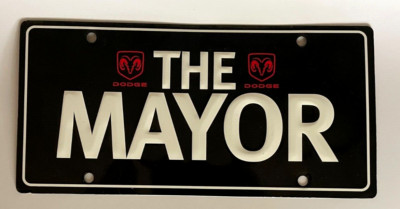 Dodge Ram The Mayor License Plate 2008 | eBay