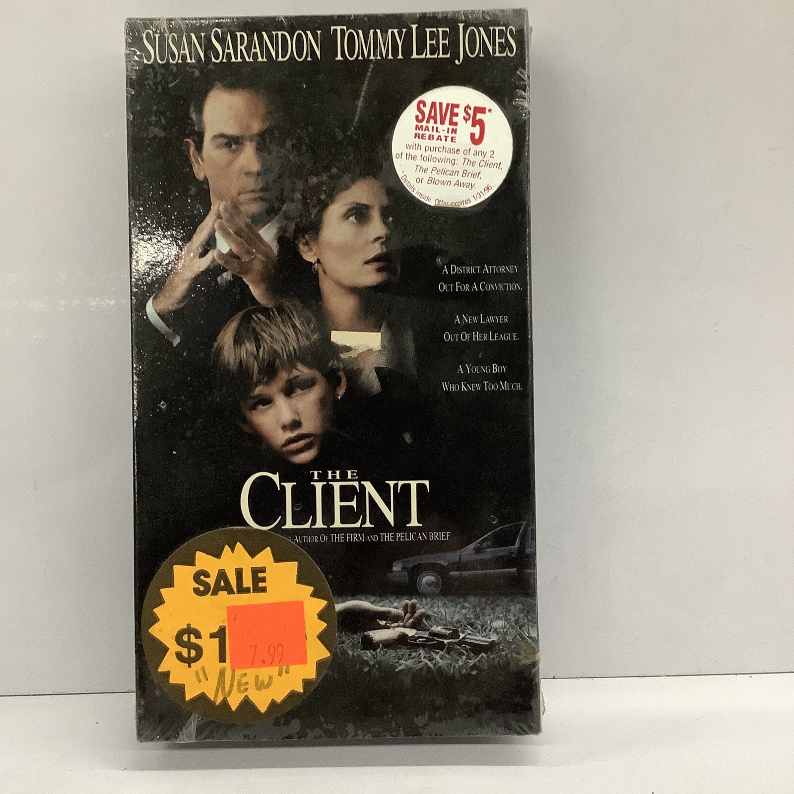 The Client (VHS, 1994) Brand New - Tommy Lee Jones *RARE* WATERMARKED ...