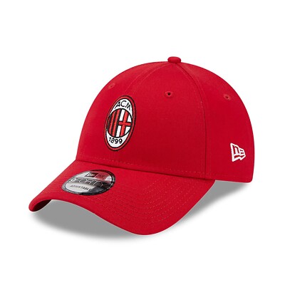 New Era 9FORTY AC Milan Official Team Baseball Cap White/Red | eBay ...