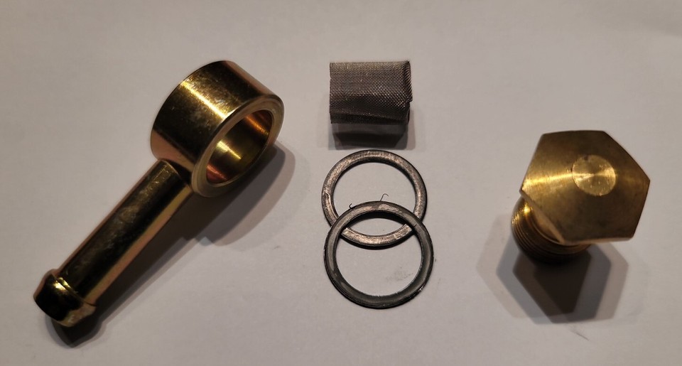 Holley Banjo Fuel Bowl Inlet Fitting 9/16-24 Thread To 5/16" Swivel ...