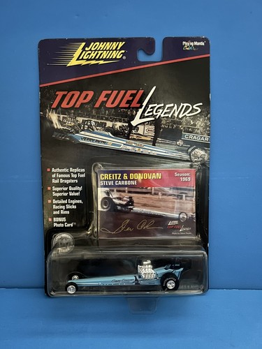 JOHNNY LIGHTNING TOP FUEL LEGENDS-Dragster-Steve Carbone-Creitz Donovan ...