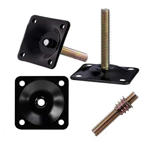Leg Mounting Plates Furniture Leg Attachment Plates T-Plate Sofa Legs ...