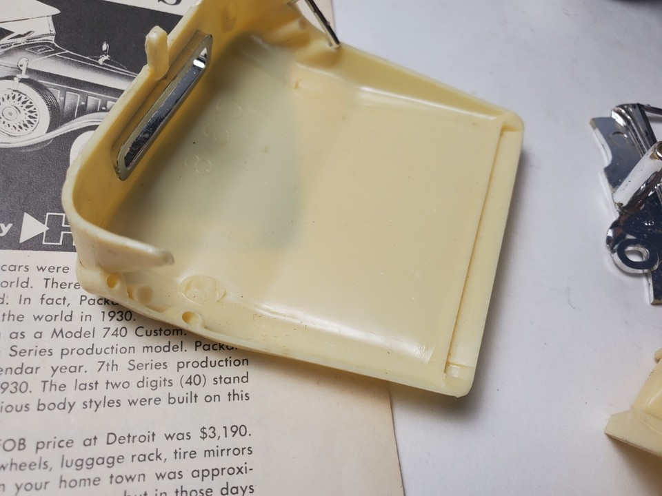 Vintage Hubley 1930 Packard Roadster 1:20 Parts Metal Model Car Kit ...