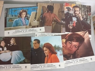 LOT COMPLET NEUF 6 photos LOBBY CARDS film: L'HOMME A LA FERRARI - ANN ...