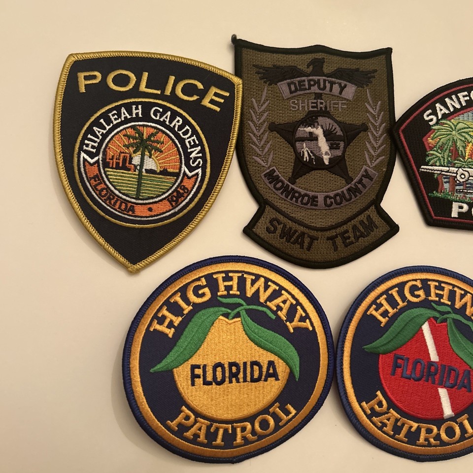 Lot Of 7 Florida Police Patches | eBay