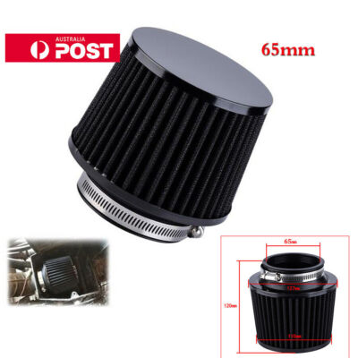 65mm/2.5'' Black Motorcycle Air Filter Pod Rubber Adapter High Cold ...