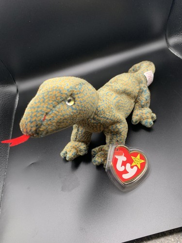 Ty Beanie Original Baby "Scaly" the Lizard 1999 Retired with Errors Tag ...