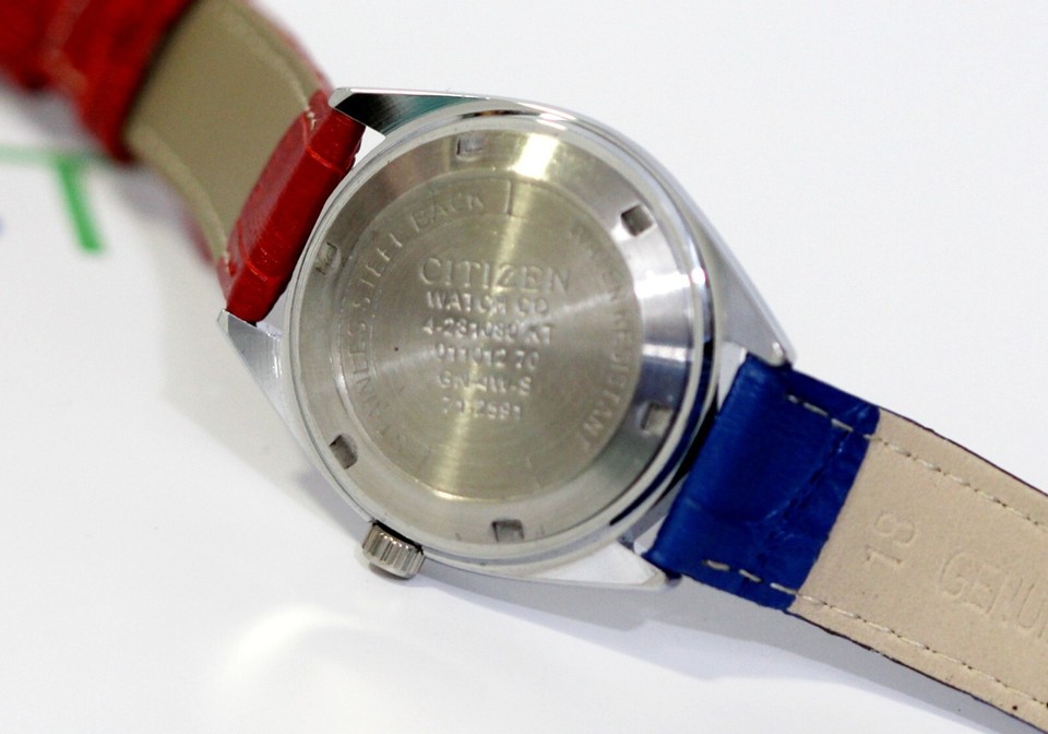 Rare! Vintage CITIZEN Automatic Men's Watch RED&BLUE Colors Featured ...
