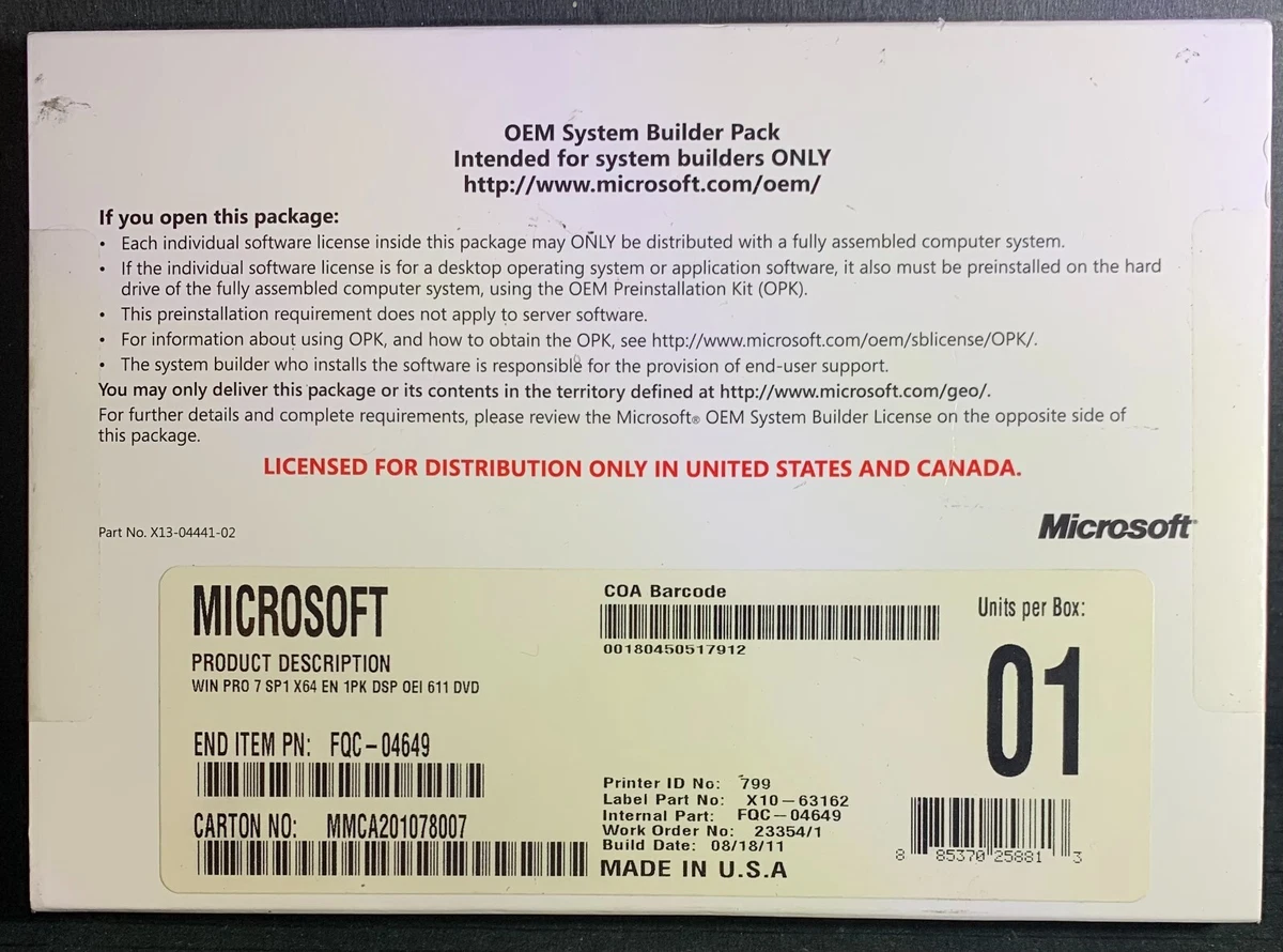 Windows 8 Pro System Builder