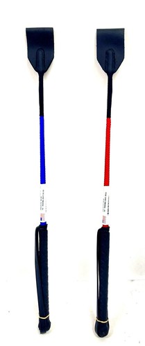 U.S. Whip 18” Horse Riding Bat 7” Rubber Handle Wrist Loop 2” Top ...