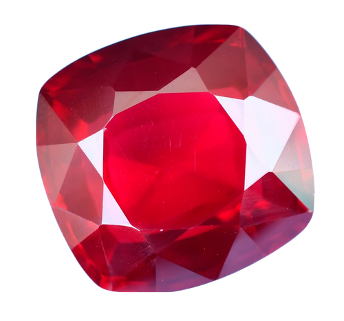 64.55 Ct Natural Mozambique Blood Red Ruby Certified Flawless Treated ...
