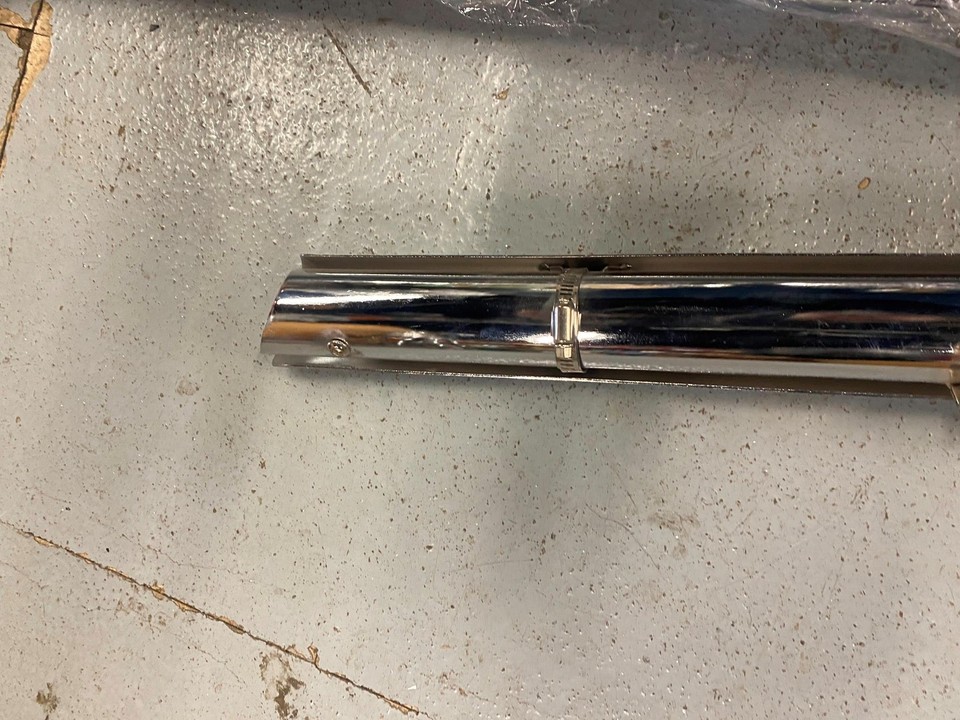 Custom Double Barrel Shotgun Exhaust High Pipes Harley Rigid hardtail ...