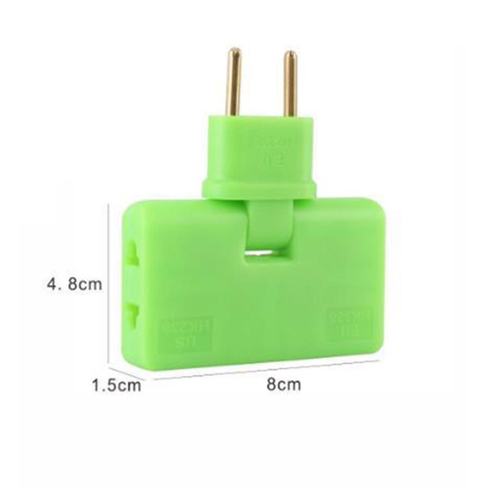 In Three Multi Plug Socket Adapter EU Converter 180 Degree Rotating ...