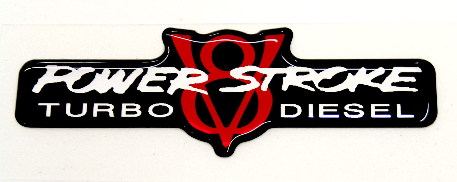 POWERSTROKE V8 TD EMBLEM RED/BLACK (STANDARD) | eBay
