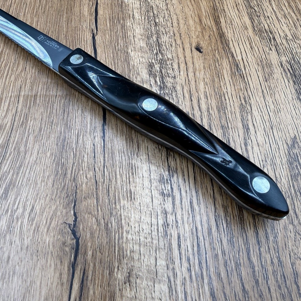 Cutco 1721 Double-D Serrated Blade Utility Trimmer Knife Brown Swirl ...