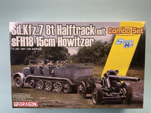 Dragon 1/35 Sd.Kfz. 7 8t Halftrack & sFH18 15cm Howitzer COMBO SET ...