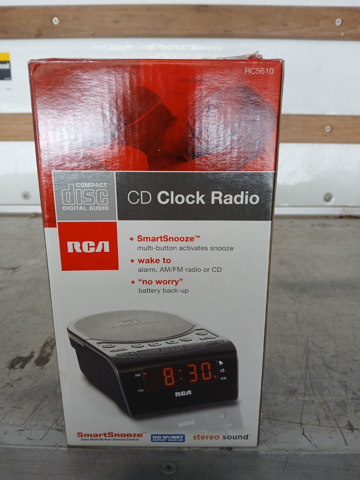 RCA CD PLAYER DIGITAL ALARM CLOCK AM/FM RADIO | eBay
