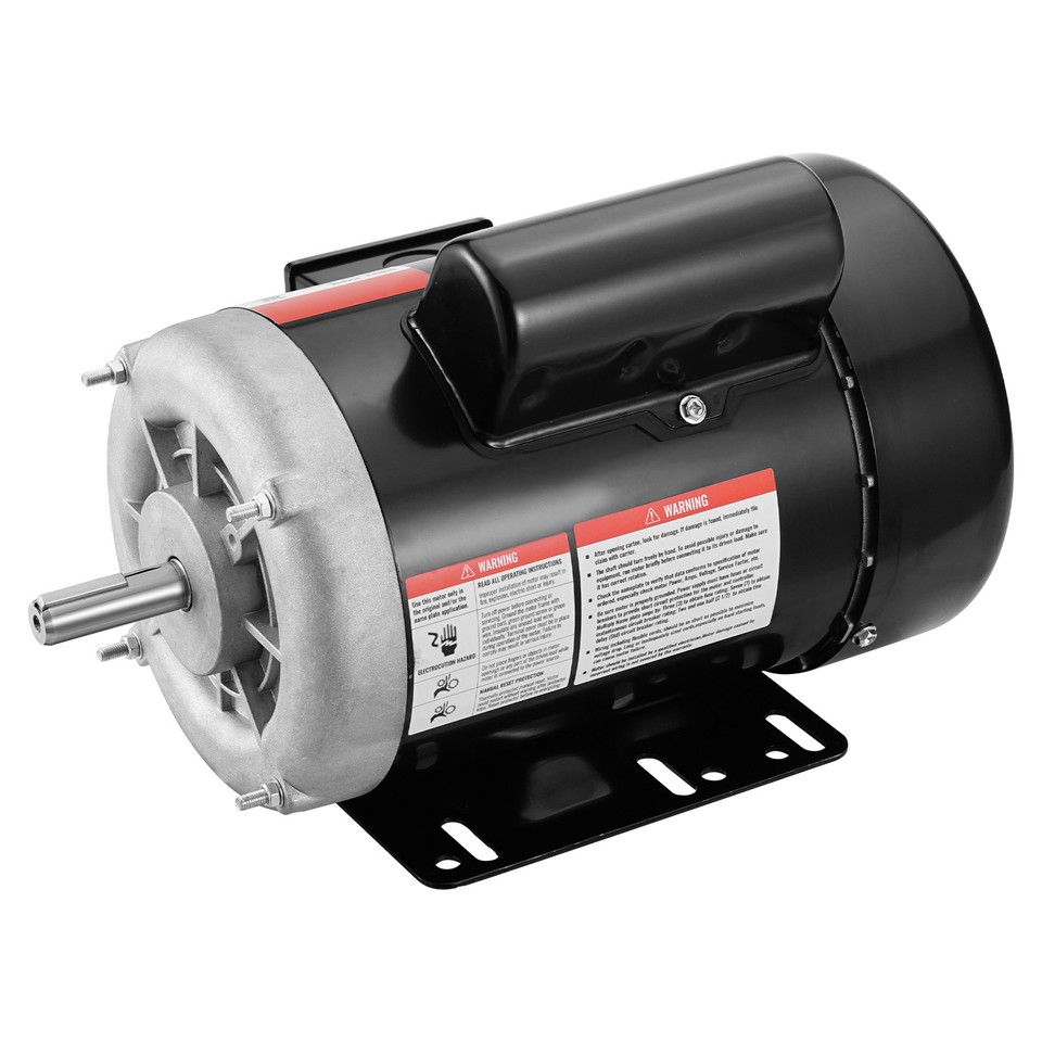 Uimoso 3/4 HP Electric Motor 1725RPM AC115/230V 56 Frame 5/8" Keyed ...